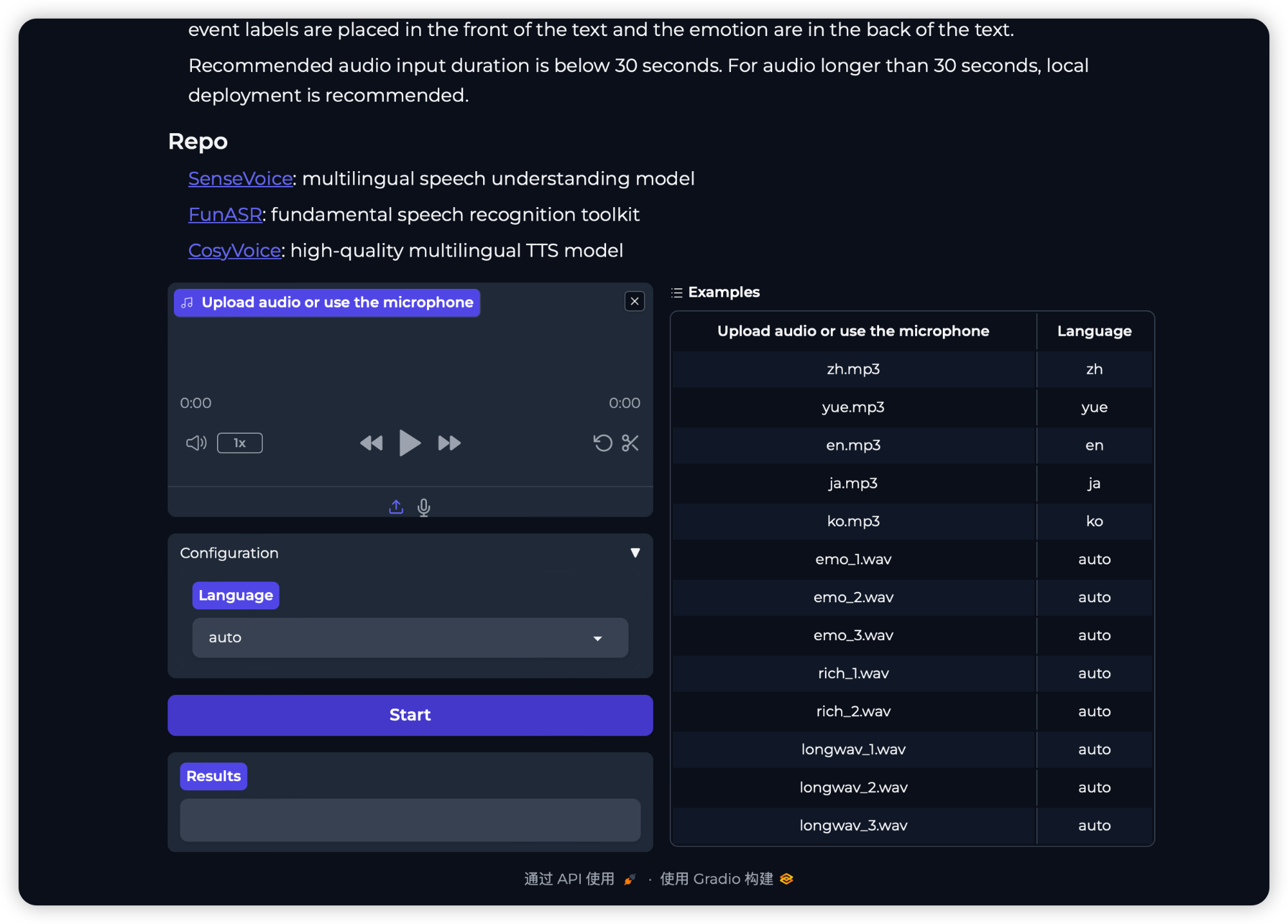 AI超强语音转文本SenseVoice，本地化部署教程！ ## 模型介绍 **SenseVoice**专注于高精度多语言 - 掘金