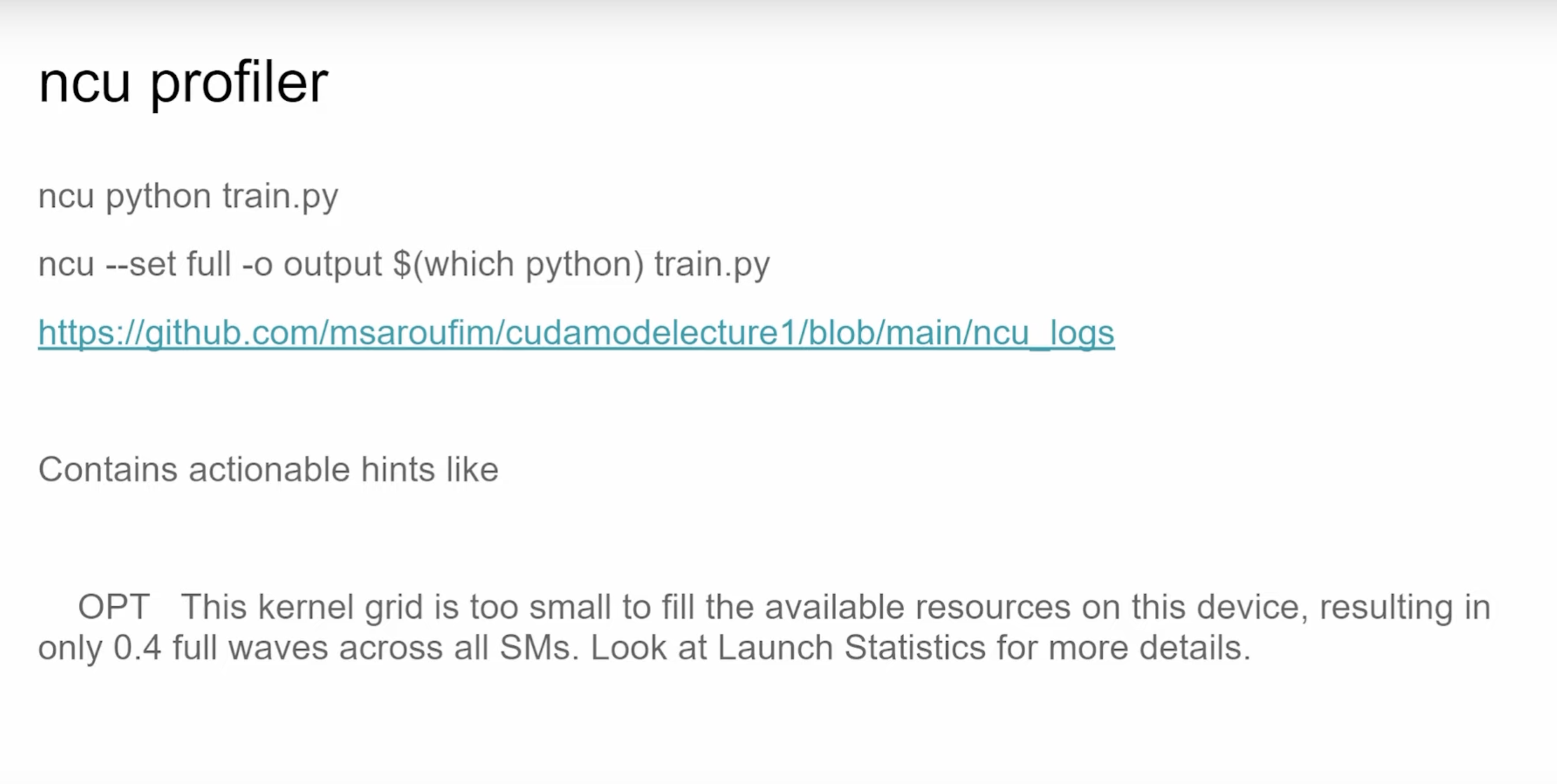 How To Optim Algorithm In Cudacuda Modelecture 1 How To Profile Cuda Kernels In Pytorchmd At